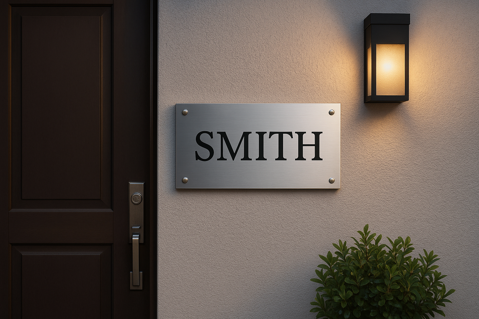 How High Quality Nameplates Make a Home Look Better? – Nameplate Studio