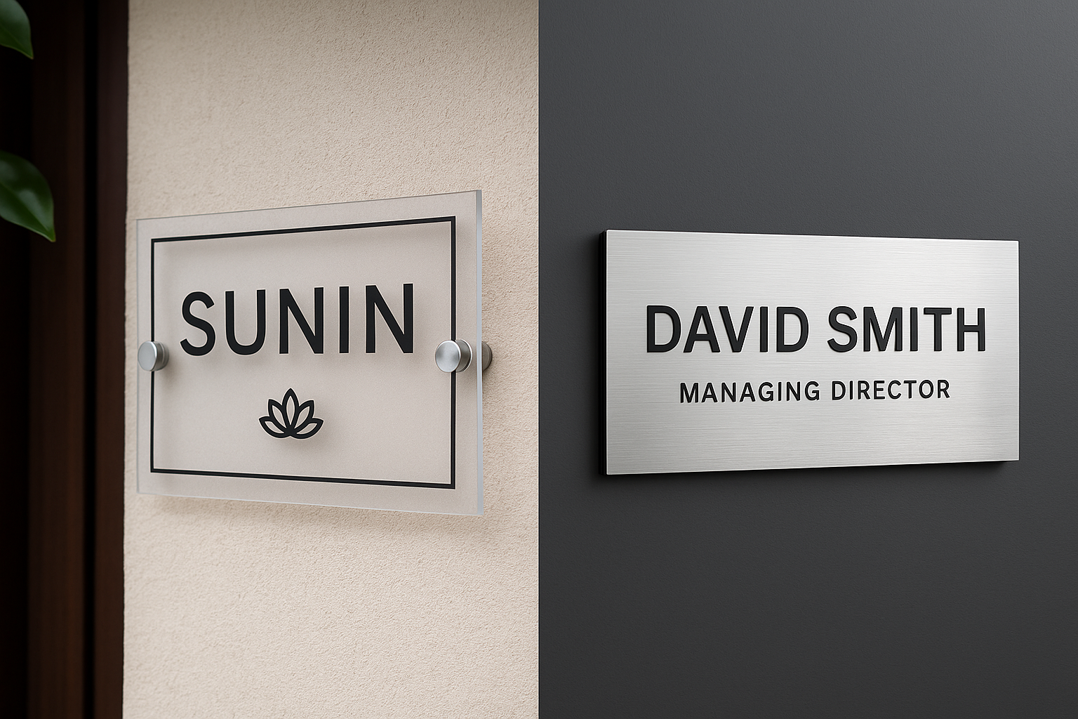 How to Choose the Best Modern Name Plate for Your Home or Office ...