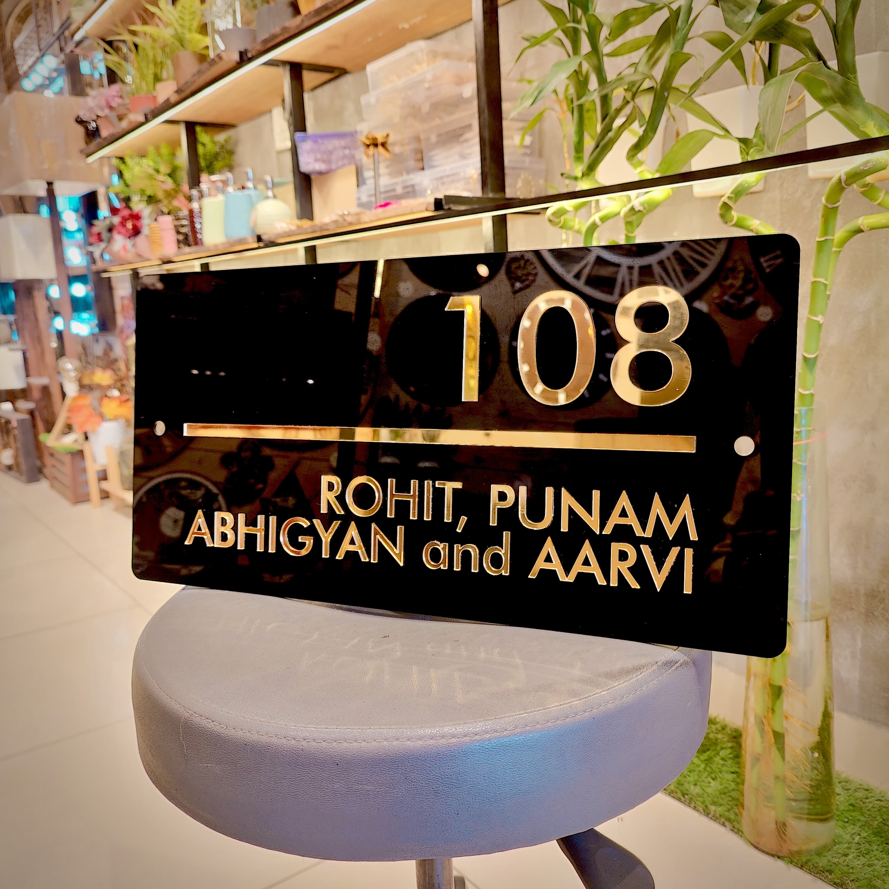 Illuminated Name Plate for Home: Light Up Your Entryway with Style ...