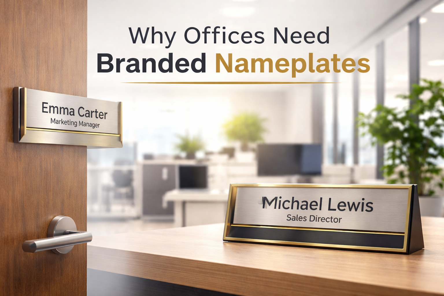 Why Offices Need Branded Nameplates? – Nameplate Studio