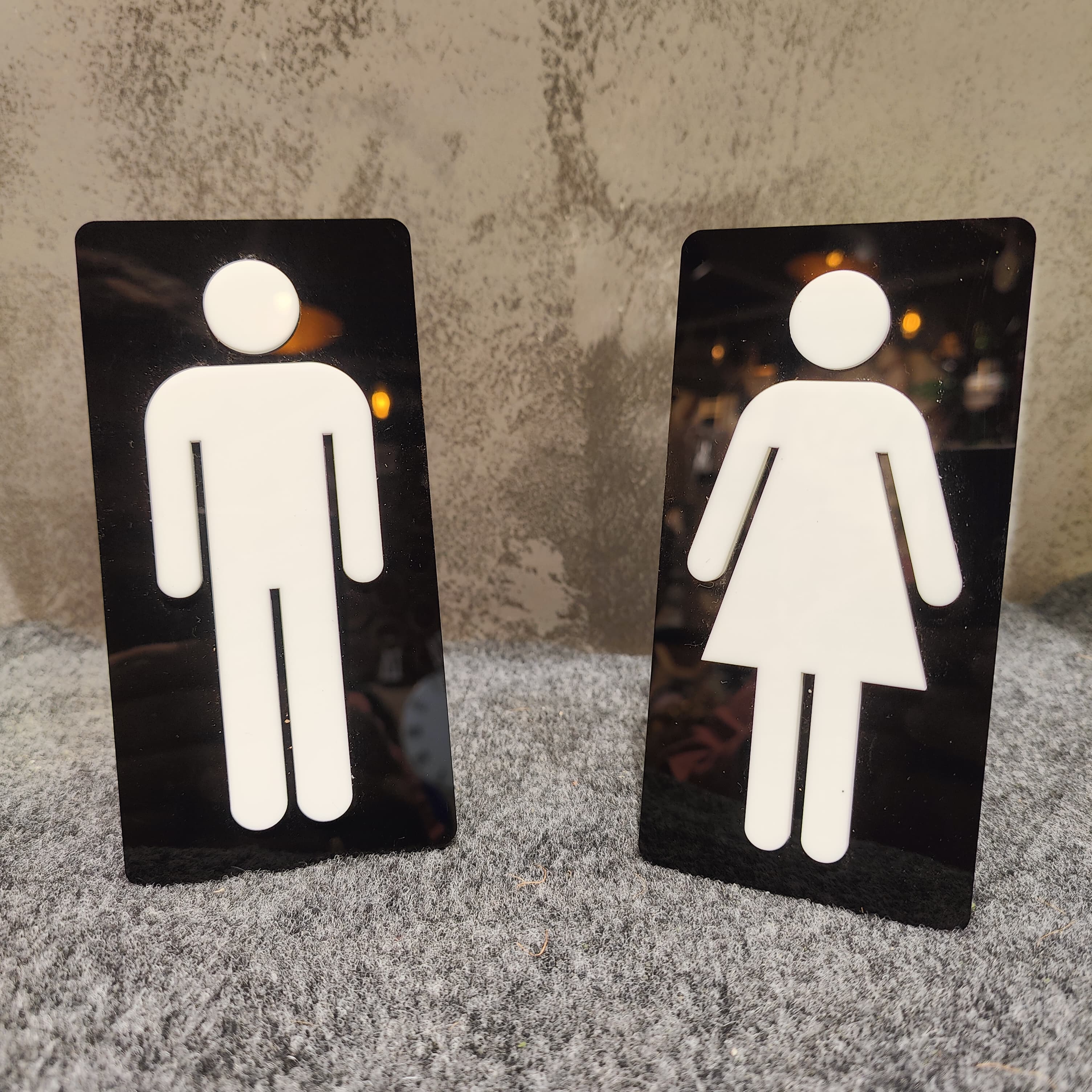 The Basic Restroom Gender Sign – Nameplate Studio
