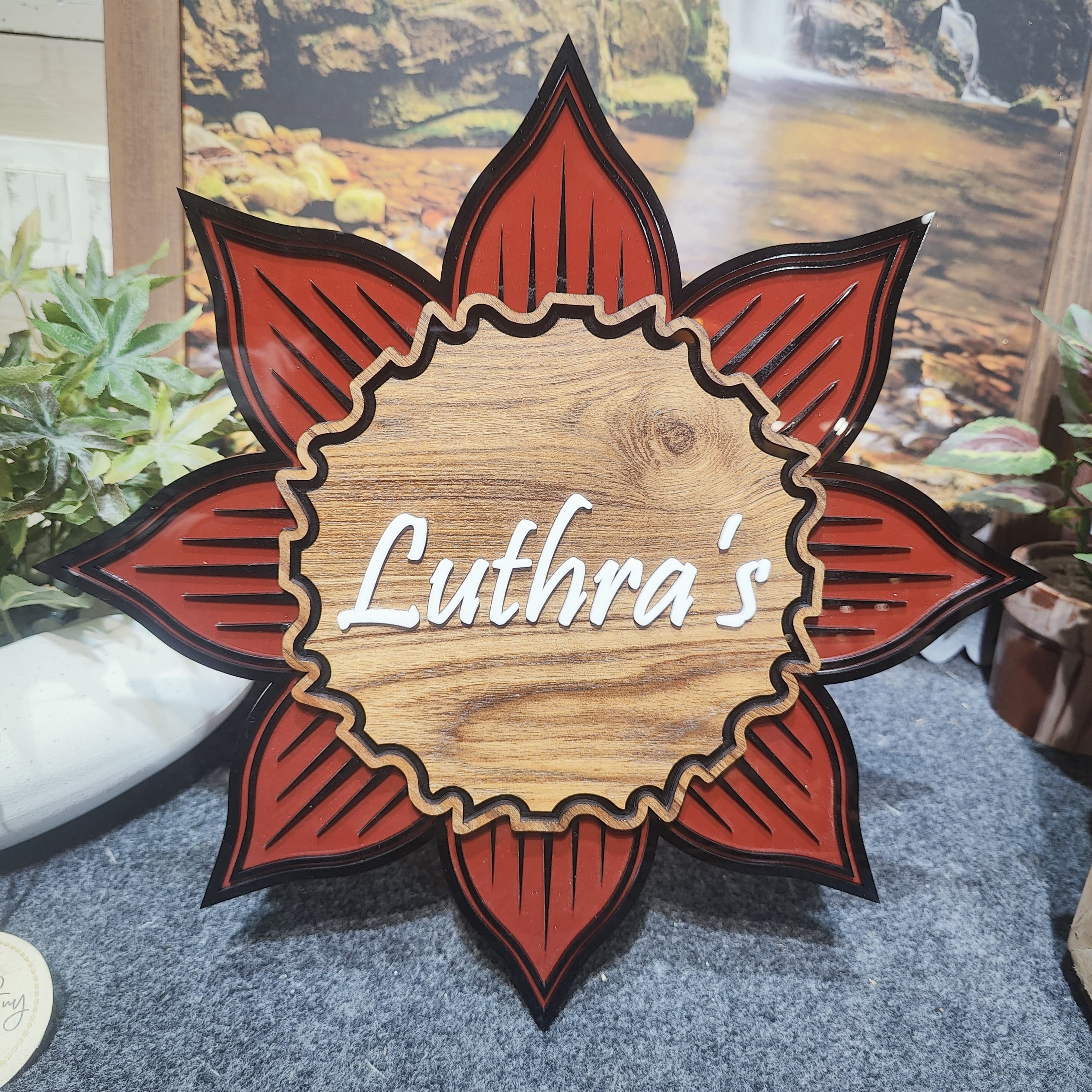 The Flower Nameplate – Nameplate Studio