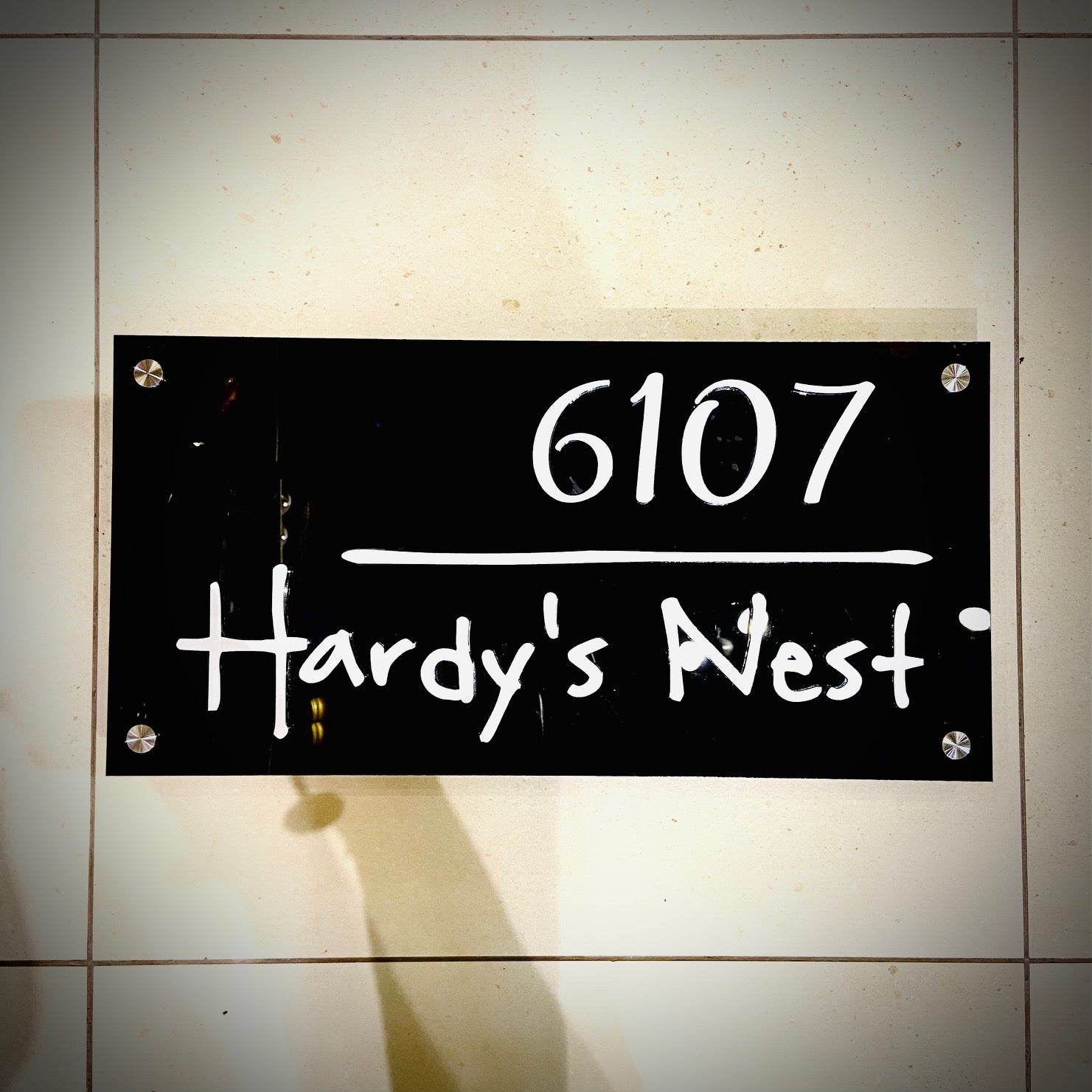 Tree Stem Acrylic Nameplate – Nameplate Studio