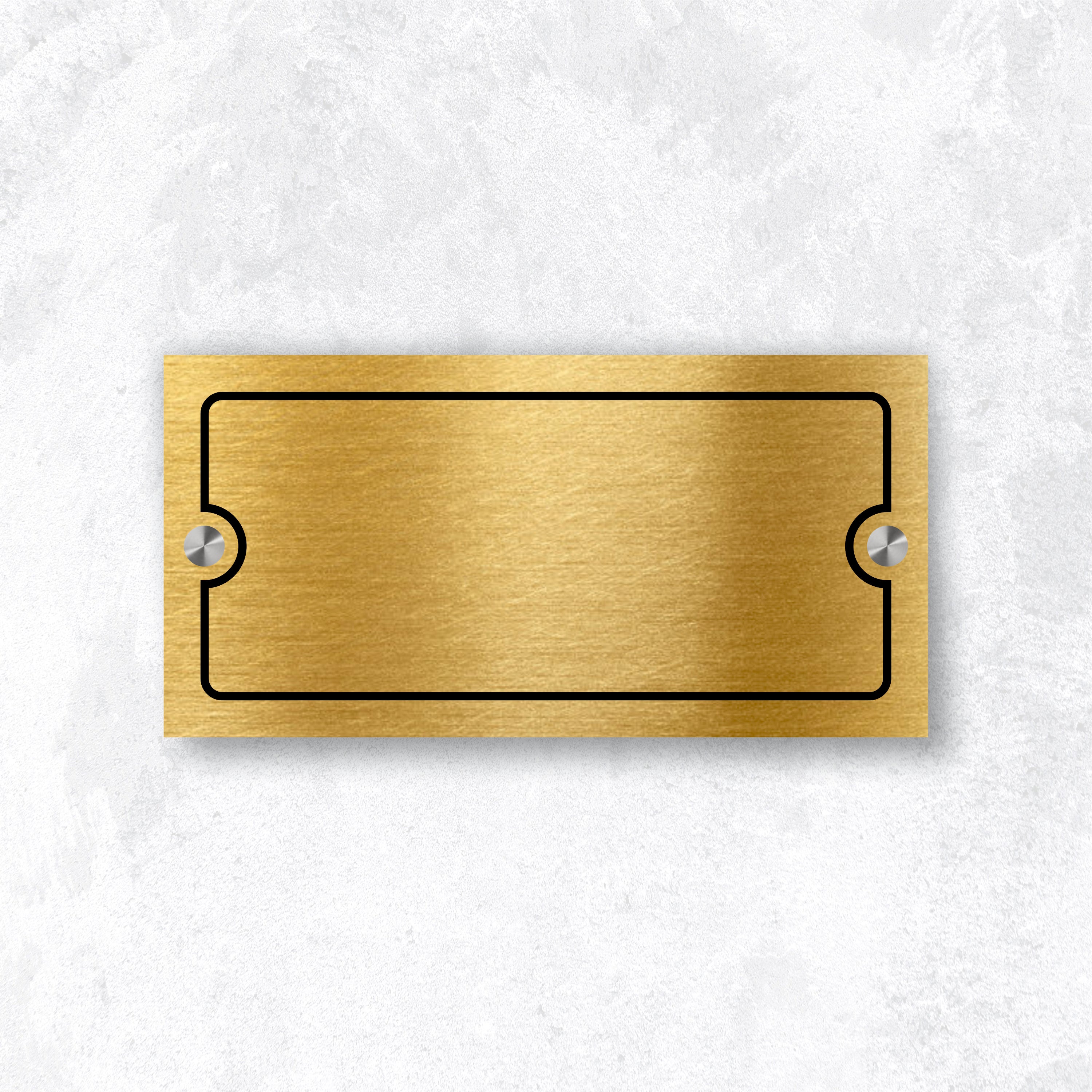 The Basic Numberplate with Border – Nameplate Studio
