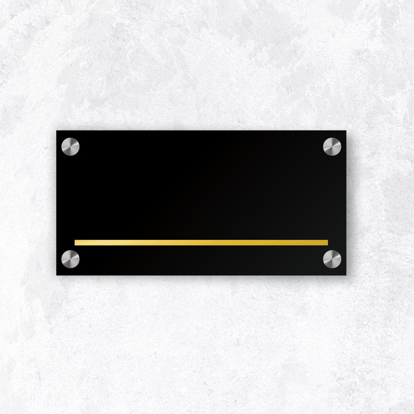 The Black N Grey Nameplate – Nameplate Studio