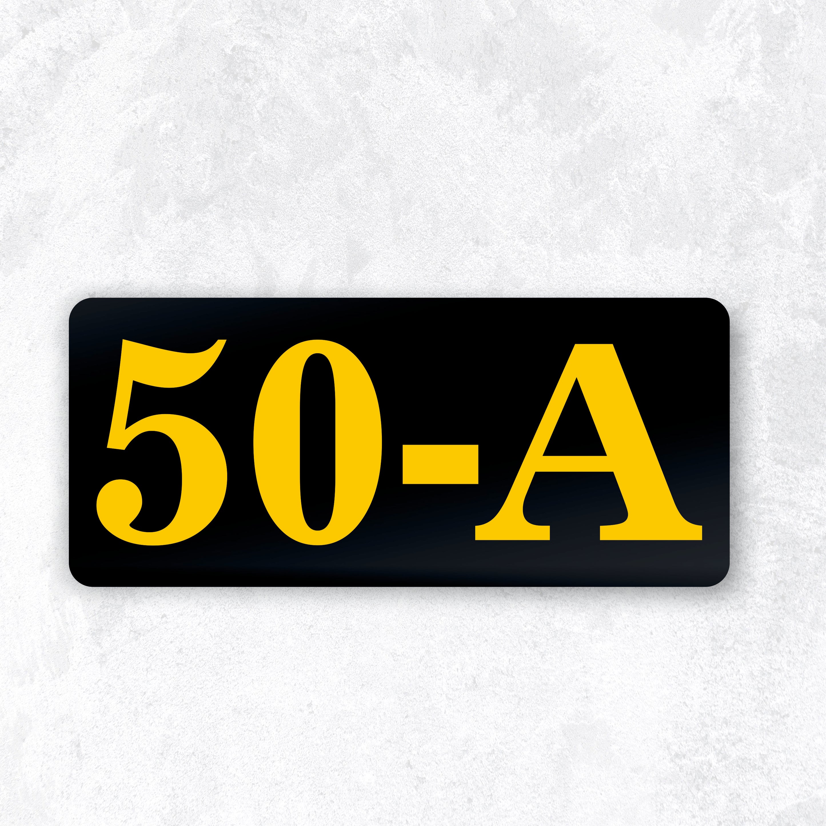 The Sleek Number Plate – Nameplate Studio