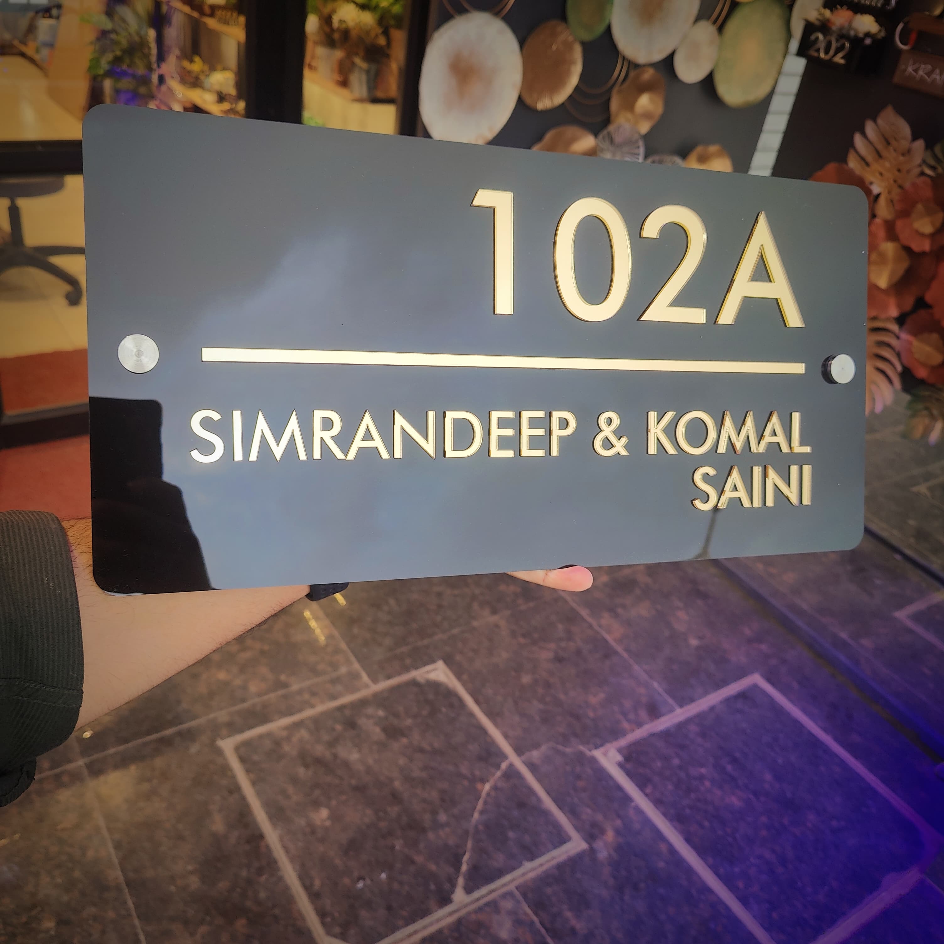 3D Modern Nameplates – Stylish Custom House & Office Designs ...