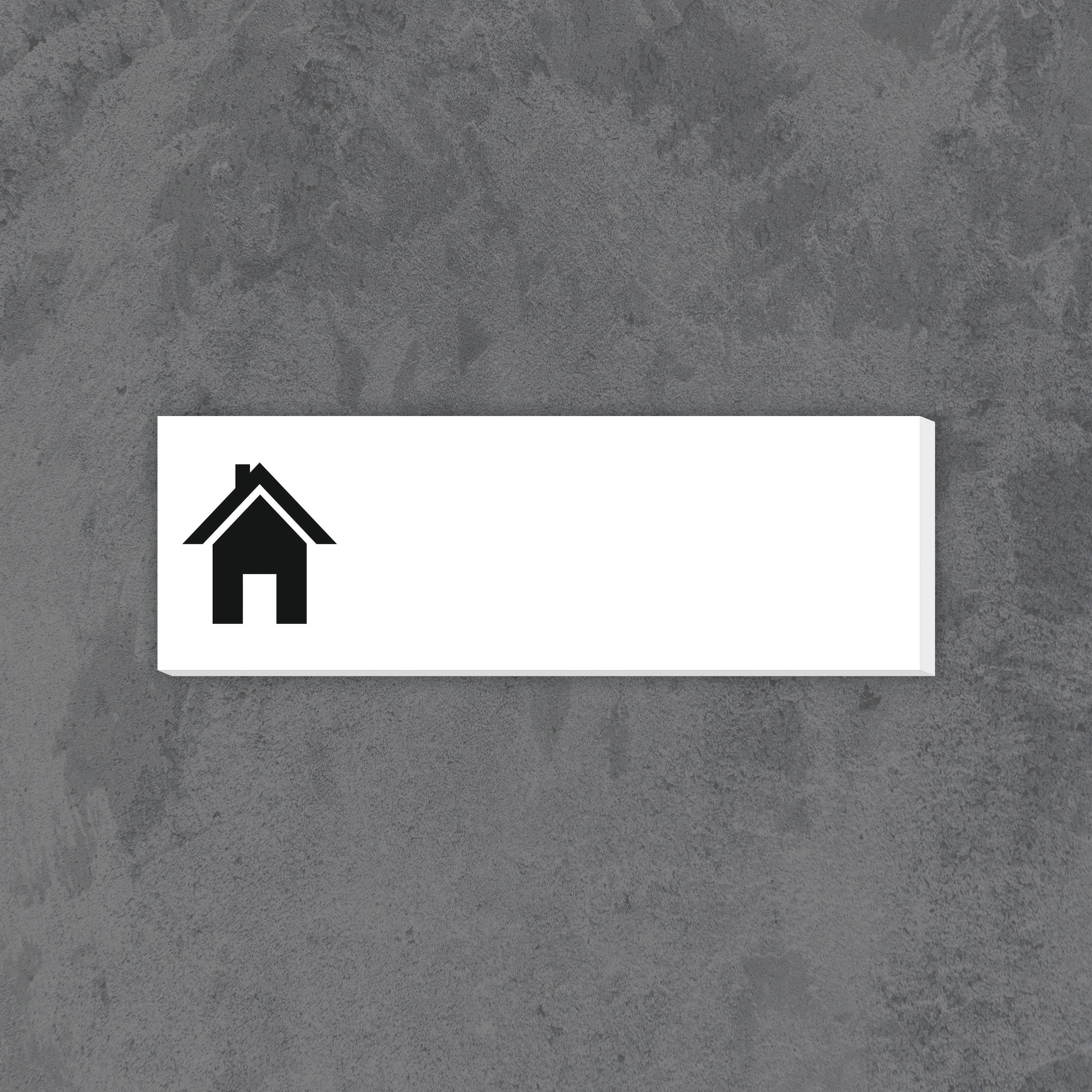 Basic White LED House Number Plate – Nameplate Studio