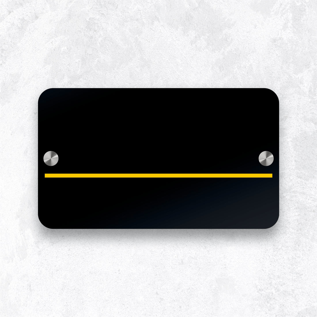 Black & Gold Minimal House Nameplate – Nameplate Studio