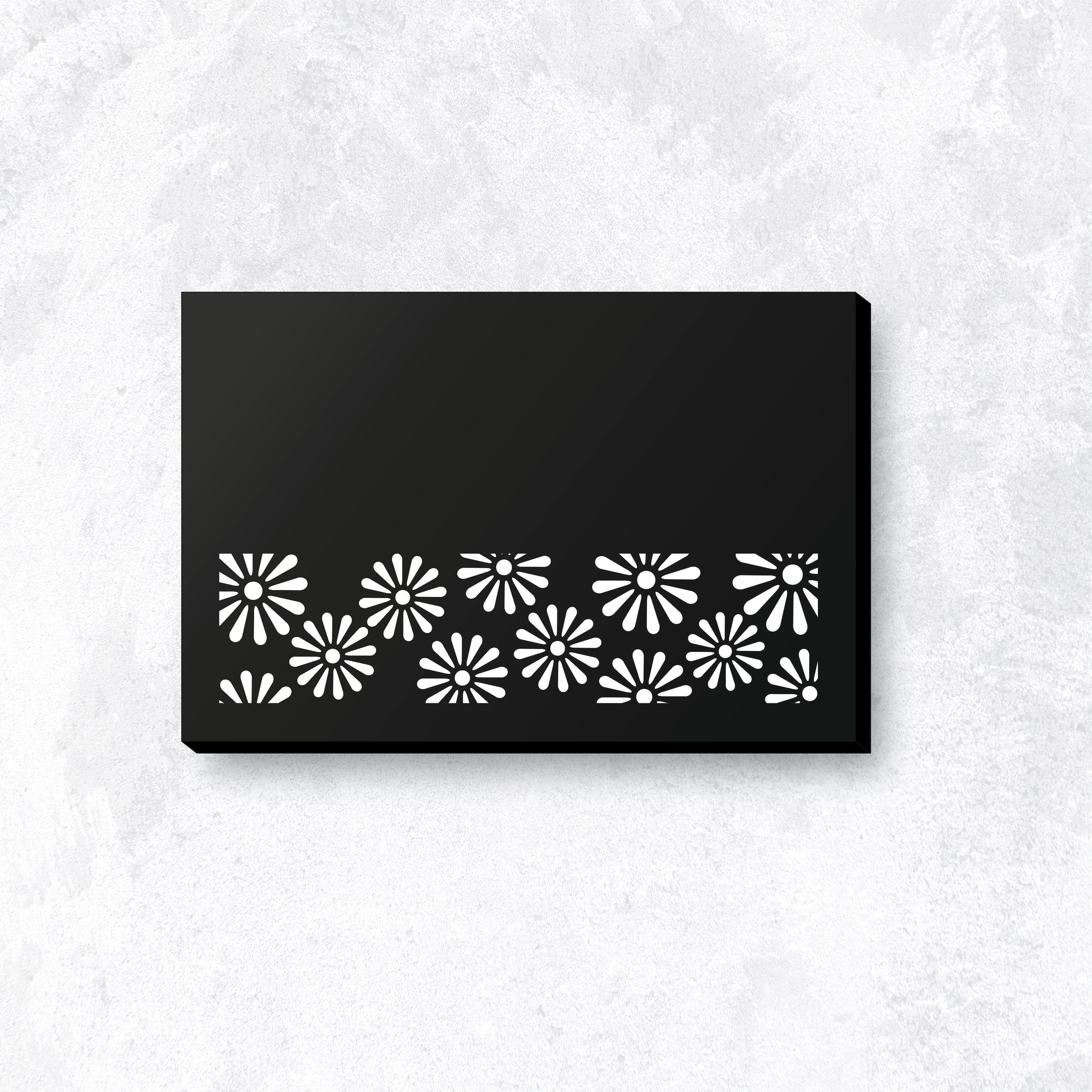 Number Above The Flower Illuminated Nameplate – Nameplate Studio