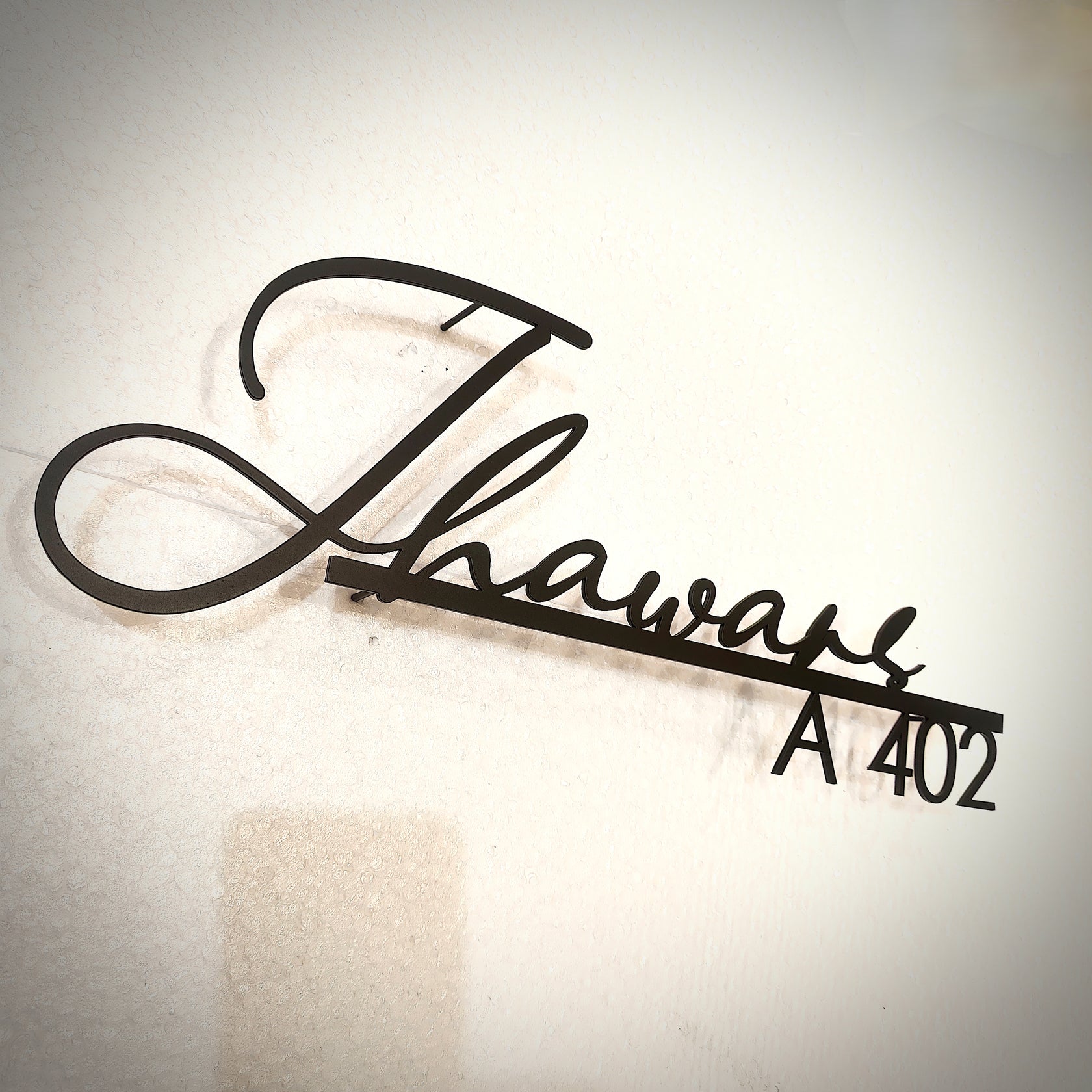 Urban Signature Metal Nameplate – Nameplate Studio