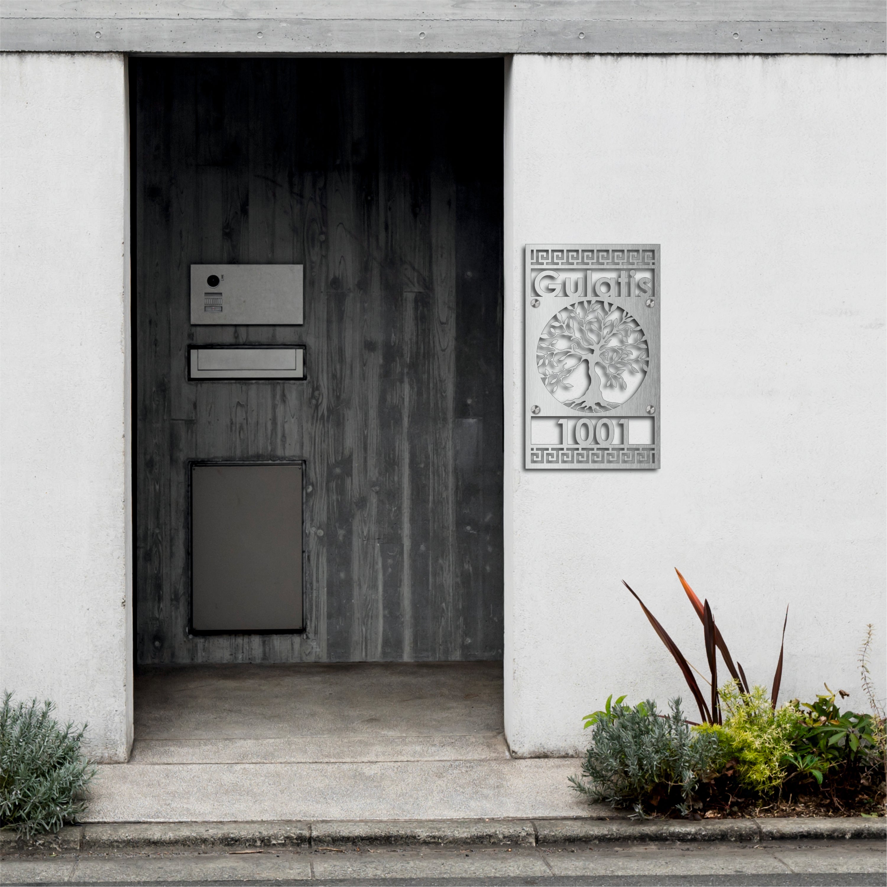 Tree of Life Stainless Steel Nameplate – Nameplate Studio