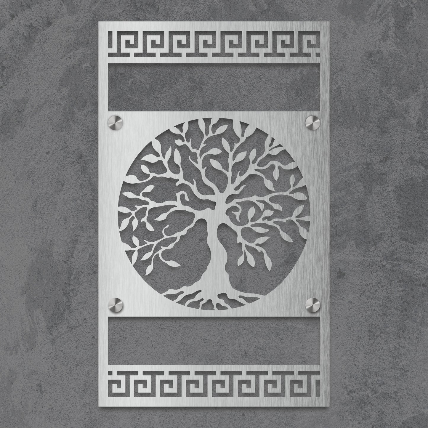 Tree of Life Stainless Steel Nameplate – Nameplate Studio
